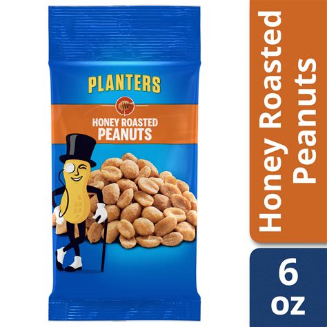 Planters Honey Roasted Peanuts 6 Oz Bag