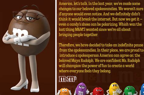 The Mandms Spokescandies Have Been Replaced By Maya Rudolph