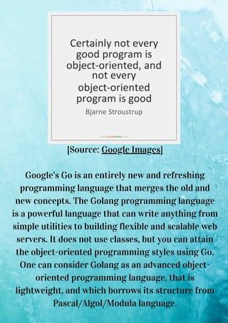 How Golang Is An Object Oriented Language PDF
