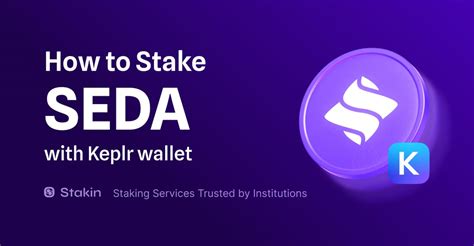 How To Stake Seda With Keplr Wallet