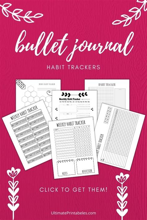 Bullet Journal Habit Tracker Printable Artofit