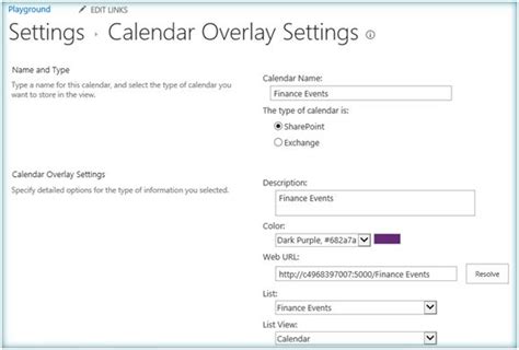 Calendar Overlays In SharePoint 2013 And SharePoint Online / Office 365