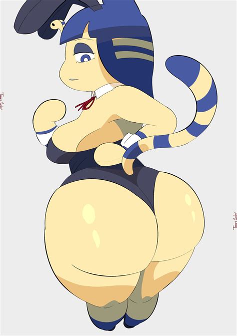 Rule 34 Animal Crossing Ankha Anthro Ass Big Ass Big Breasts Breasts