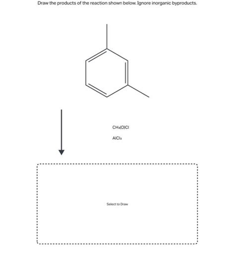 Solved Draw The Products Of The Reaction Shown Below Ignore