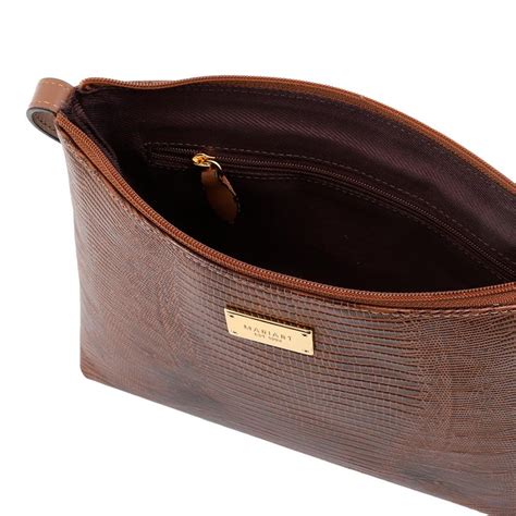 Kit Bolsa E Carteira De Couro Mariart 2190 301 Marrom