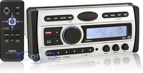 Clarion Cmd5 Marine Cdmp3wma Receiver With Remote