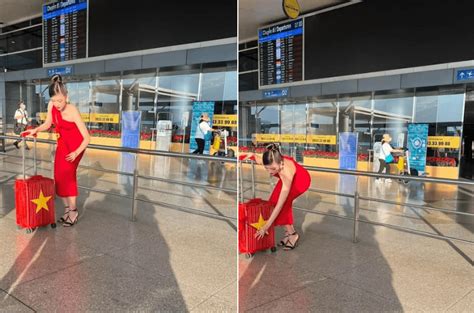 Hot Girl Trần Thanh Tâm Lủi Thủi 1 Mình ở Sân Bay để Sang Thái Lan Thi