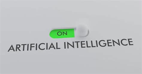 Switching On The Artificial Intelligence Switch Infographics Motion