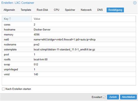 docker server im lxc container unter proxmox installieren anleitung