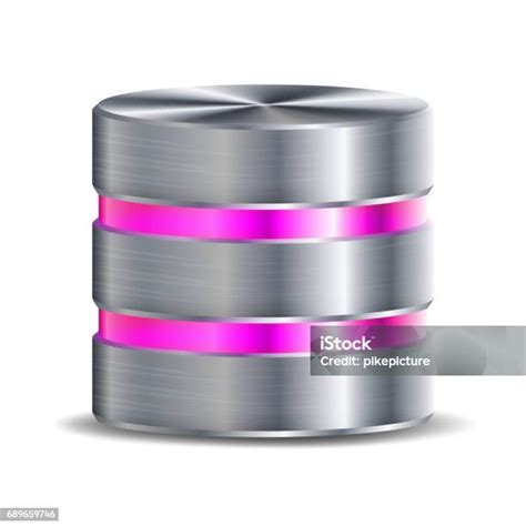 Vektor Ikon Disk Database Jaringan Ilustrasi Hard Disk Komputer Yang