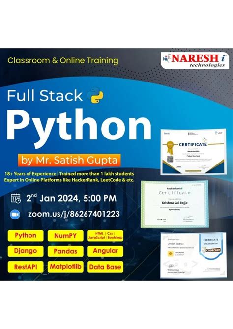 Ppt Free Demo On Full Stack Python Naresh It Powerpoint Presentation Id12783058