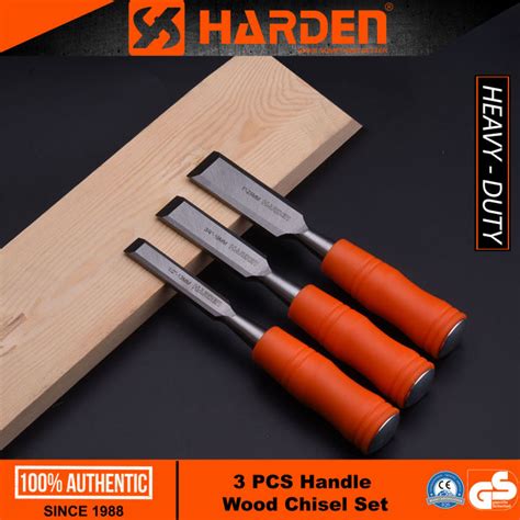 Harden Pcs Orange Circular Handle Wood Chisel Set Woodwork CRV Small Wood Carving Chisel