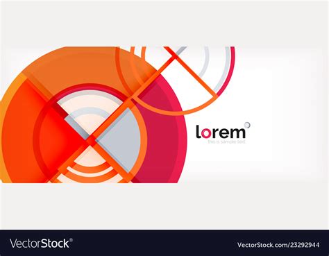 Circle Abstract Background Bright Colorful Round Vector Image
