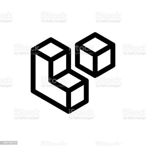 3d 모델링 라인 아이콘 디자인 픽셀 퍼펙트 편집 가능한 스트로크 로고 기호 기호 인공 지능 그래픽 디자인 정사각형 3차원
