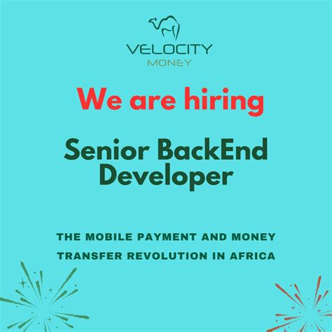 Velocity Money Sas On Linkedin Backenddeveloper Fintech