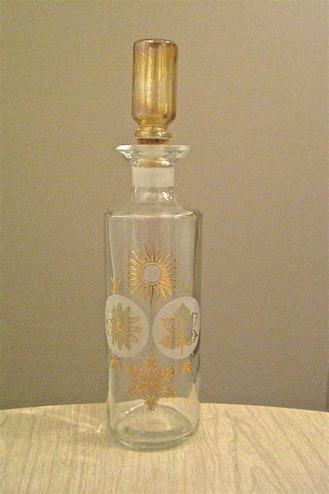 Vintage Glass Liquor Decanter Wine Decanter Wine Etsy