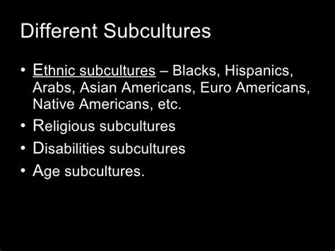 Marketing To Subcultures