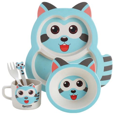 5 Unidsset Bebé Plato Formación Niños Lindo Mapac Grandado