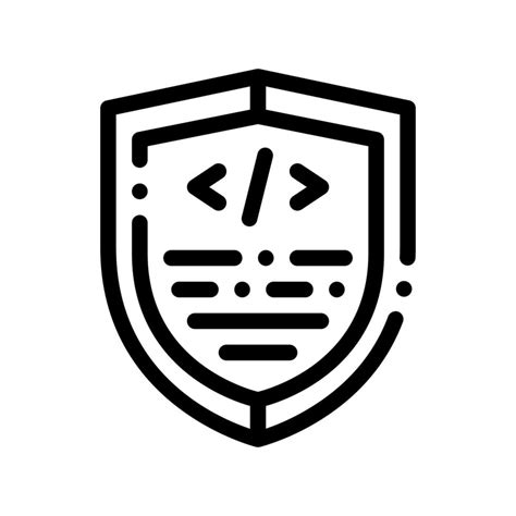 Coding Antivirus Program Vector Thin Line Icon 17605331 Vector Art At