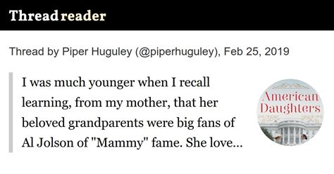Thread By Piperhuguley I Was Much Younger When I Recall Learning