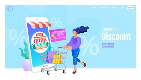 사람들은 온라인 쇼핑 서비스를 사용합니다 스마트폰 마케팅 및 전자 상거래 배달 서비스 개념 벡터 그림입니다 Brand Name Online Messaging Platform