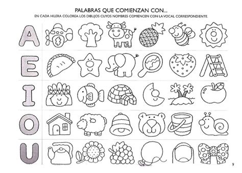 Fichas Para Trabajar Y Colorear Las Vocales Fcb My Xxx Hot Girl
