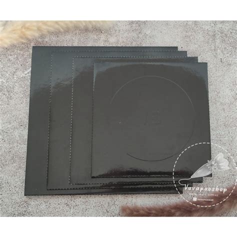 Jual Tatakan Kue Hitam Polos Cake Board Black Tatakan Kue Alas Kue Tatakan Dus Shopee