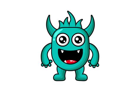 Cute Vector Illustration Monsters Design Graphic By Hiskia Revaldo