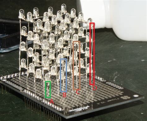 4x4x4 Led Cube Based Arduino And Flower Protoboard Microbit