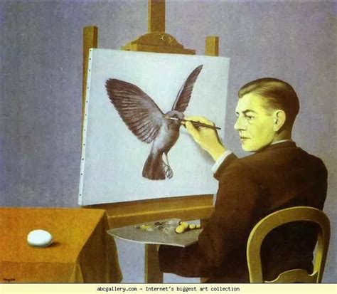 Deep Thinking Perspicacity By Rene Magritte