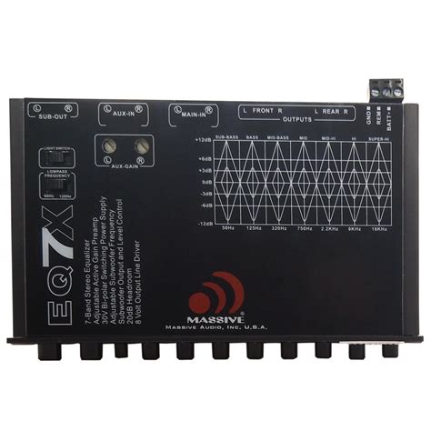 Eq7x 7 Band Car Audio Graphic Equalizer