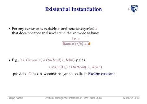 Lecture Inference In First Order Logic Pdf