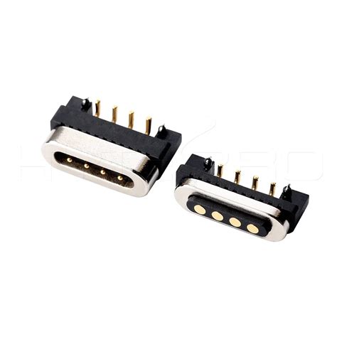 Powerful Magnetic 5 Pogo Pins Charging Header Plug Electronic Connector