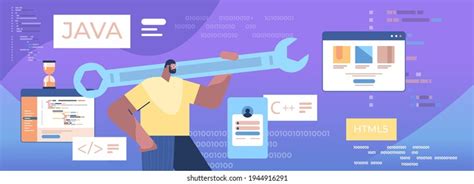 6 958 Html Code Man Images Stock Photos Vectors Shutterstock