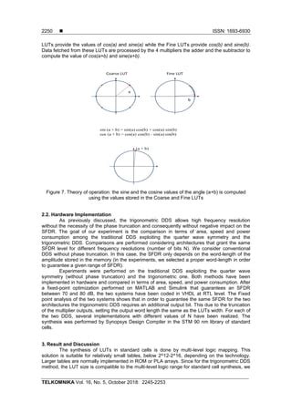 Comparison Between Trigonometric And Traditional DDS In 90 Nm