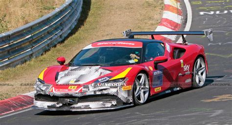 Spoiler Alert Hardcore Ferrari Sf90 Version Speciale Caught Testing At