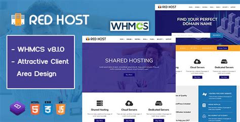 redhost web hosting html template by redcheap themeforest