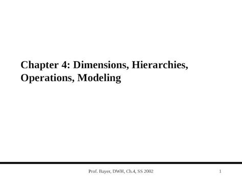 Ppt Chapter 4 Dimensions Hierarchies Operations Modeling
