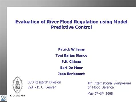 Ppt Evaluation Of River Flood Regulation Using Model Predictive Control Powerpoint