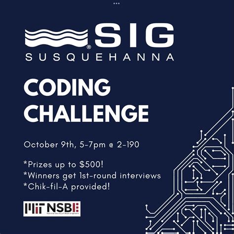 Nsbe X Sig Cracking The Code Challenge — Mit Nsbe