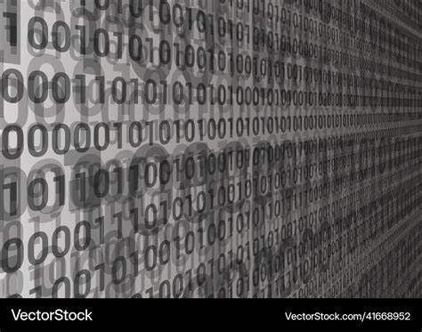 Digital Binary Code Background Royalty Free Vector Image