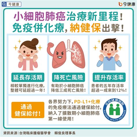 小細胞肺癌治療新里程！免疫併化療納健保擊退肺癌惡霸！