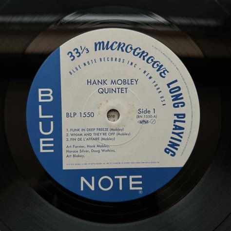 Yahooオークション Hank Mobley Quintet Blue Note Bn 1550 Blue