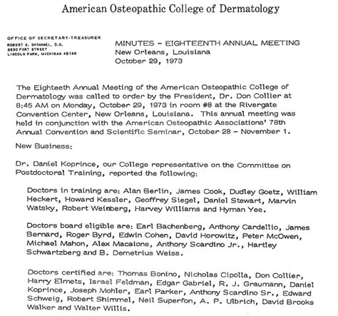 Get To Know Your Aocd Vol 1 No 15 1973 American Osteopathic