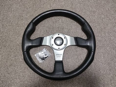 正規 Momo Race モモ ステアリング 35cm モモ レース レザー ホーンリング ボタン中古のヤフオク落札情報