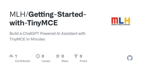 Github Mlhgetting Started With Tinymce Build A Chatgpt Powered Ai Assistant With Tinymce In