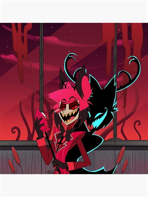 Alastor And His Shadow Poster By Zelig Damon Redbubble