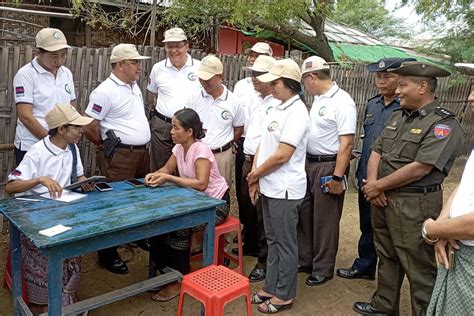 ရမည်းသင်းခရိုင် သန်းခေါင်စာရင်းကော်မတီဥက္ကဋ္ဌနှင့်အဖွဲ့ဝင်များ ပျော်ဘွယ်မြို့နယ်တွင် ၂၀၂၄ ခုနှစ