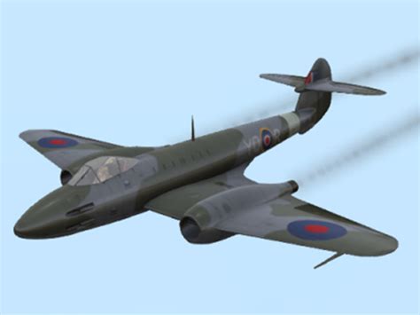 Second Life Marketplace Gloster Meteor Flyable Jet Plane