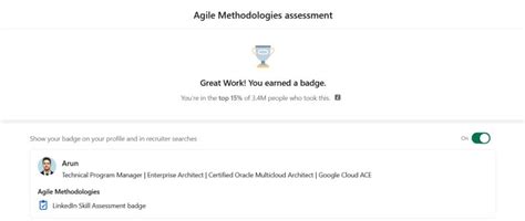 Arun Krishnan On Linkedin Linkedin Badgecelebrating One More Agile Methodologies